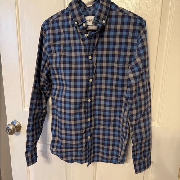Goodfellow & Co | Shirts | Goodfellow Co Mens Blue Checkered Shirt ...